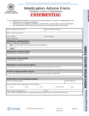 HSP157 Medication advice . A used to grant authority for the ...