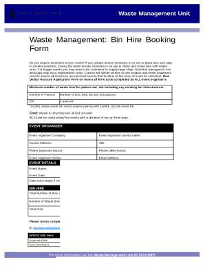Why Skip Bins Are Important For Waste Management? Doc Template | pdfFiller