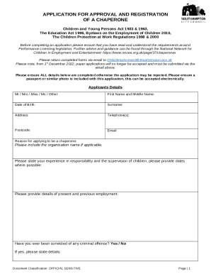 southampton-city-council-chaperone-application- ... Doc Template ...