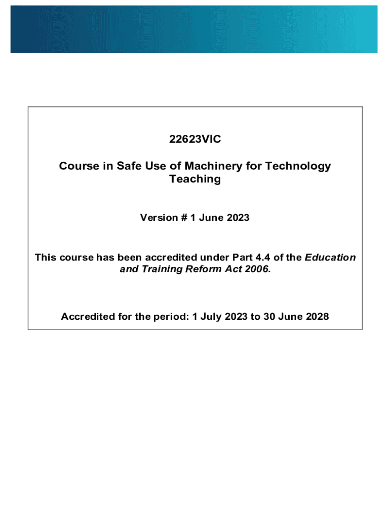 Fillable Online Course accreditation document template. Application to ...