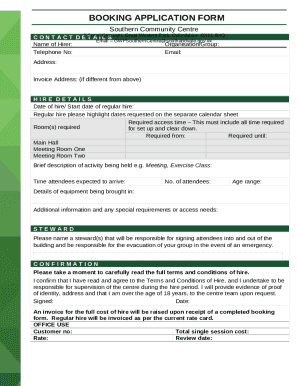 Editing bank and invoice detailsBooking.com for Partners Doc Template | pdfFiller