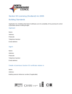 Application for a Section 50 Planning Certificate Doc Template | pdfFiller