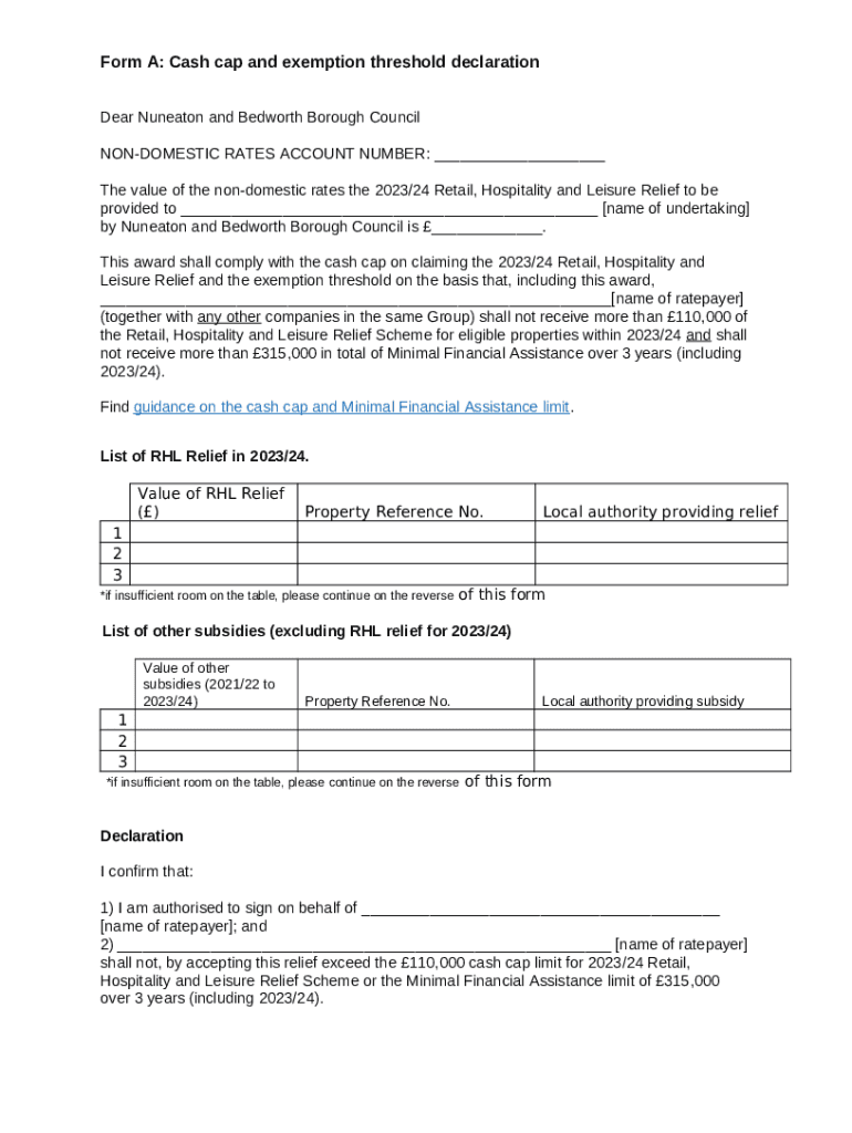 Retail, hospitality and leisure Business Rate Relief Scheme ... Doc ...