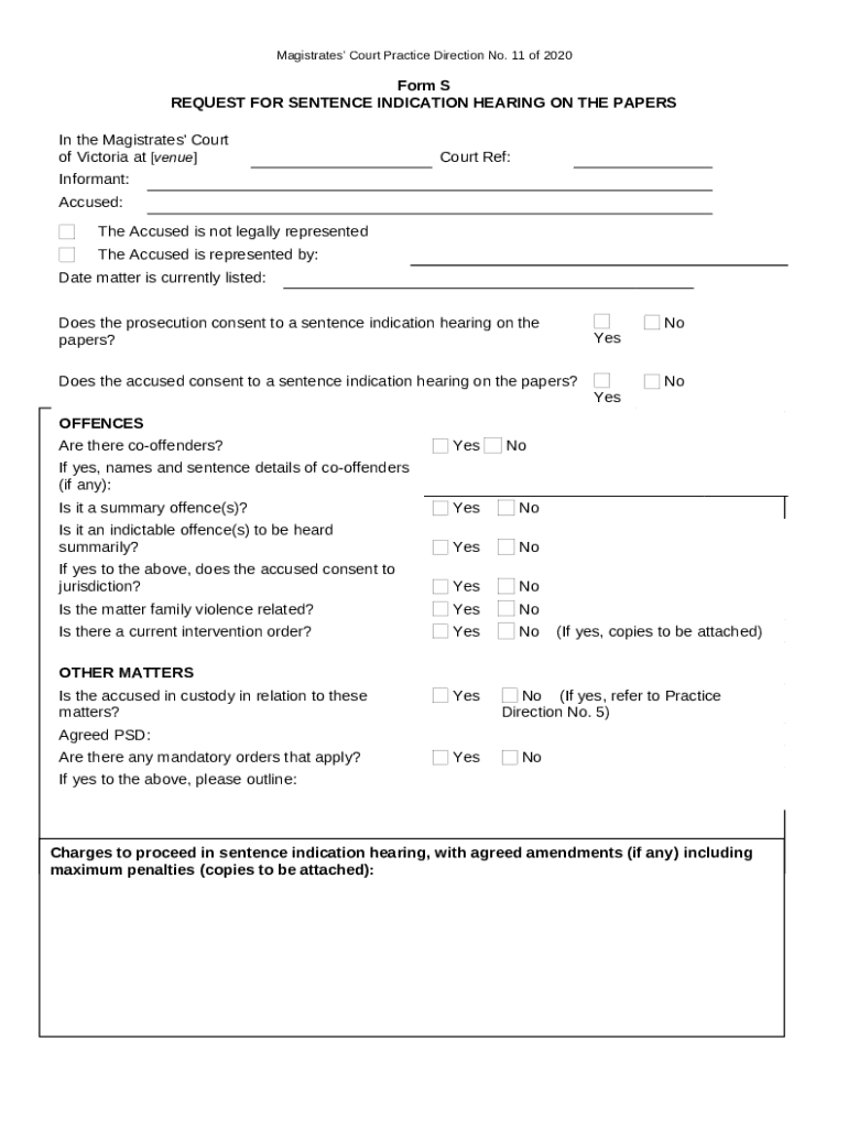 S - Request for Sentence Indications.docx Doc Template | pdfFiller