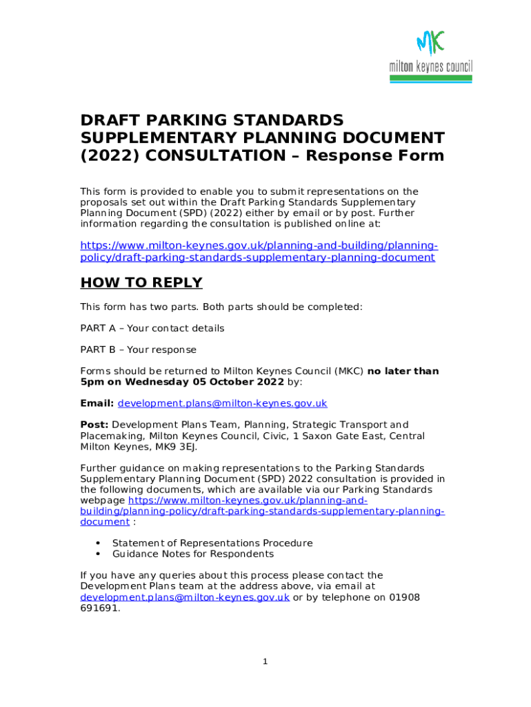 Draft Vehicle Parking Standards Supplementary Planning ... Doc Template ...