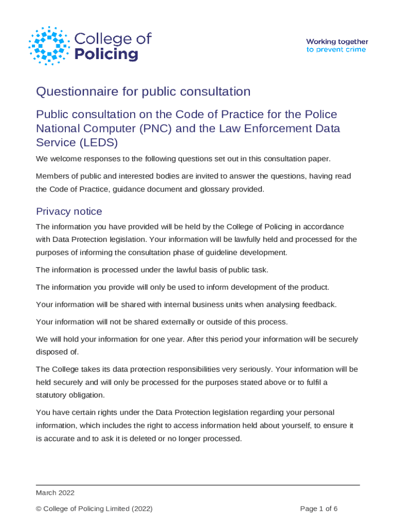 Code of Practice for the Law Enforcement Data Service (LEDS) Doc ...
