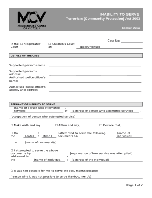 6 - Affidavit of inability to serve.docx Doc Template | pdfFiller