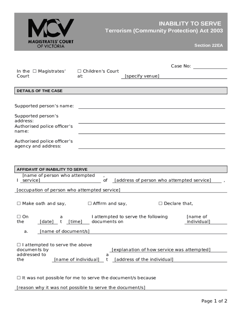 6 - Affidavit of inability to serve.docx Doc Template | pdfFiller