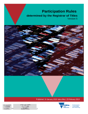 Participation Rules determined by the Registrar of Titles Doc Template ...