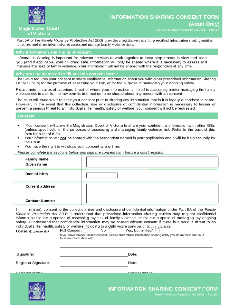 Ination sharing consent (for adult victim survivors ... Doc Template ...