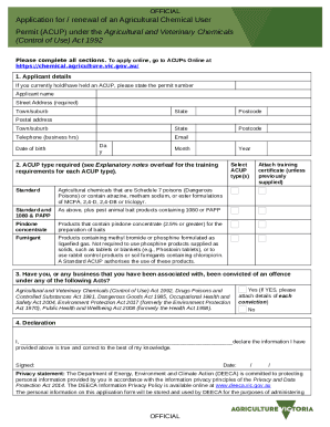 Application for an agricultural chemical user permit (WORD Doc Template ...