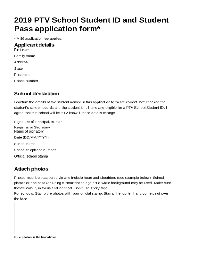 2015 Victorian Public Transport Student Concession Card and Student ...