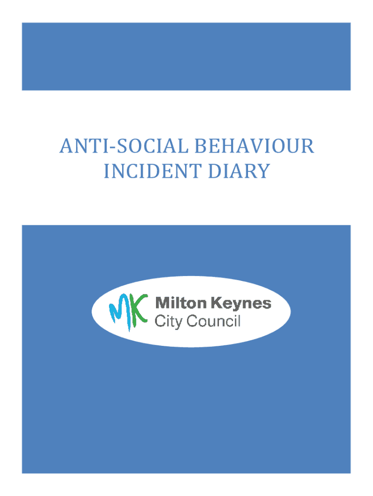 Fillable Online Antisocial behaviour reports per year in Milton Keynes ...