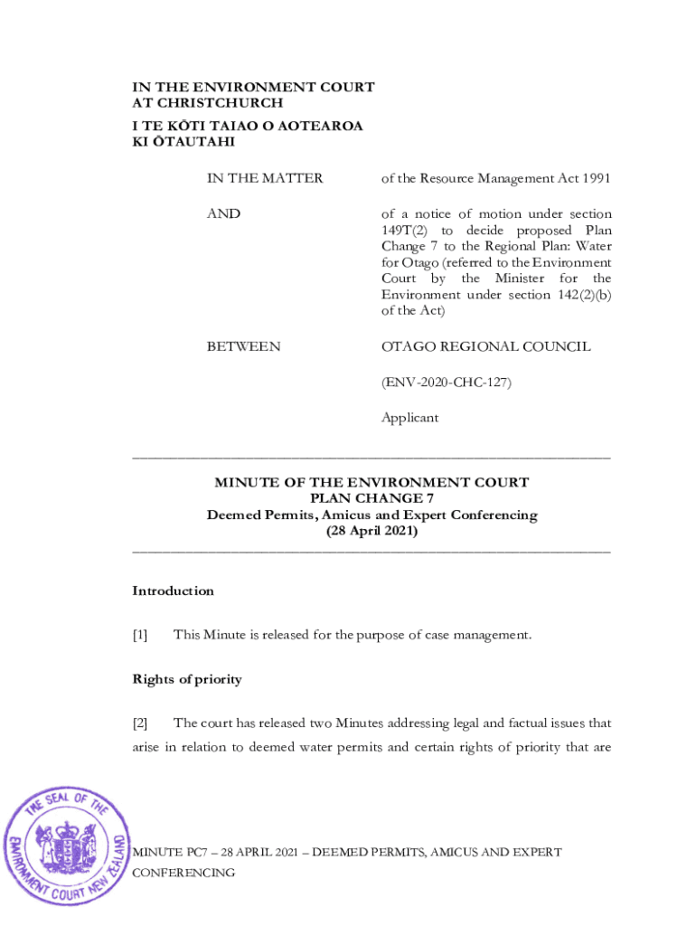 Fillable Online deemed permits, amicus and expert conferencing Fax ...