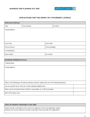 pavement-licence-application-. ... Doc Template | pdfFiller