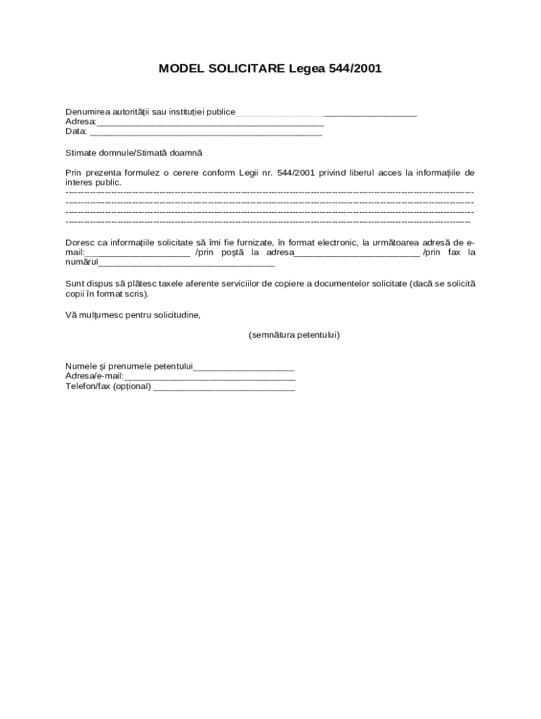 ular pentru solicitare inatii de interes public in ... Doc Template | pdfFiller