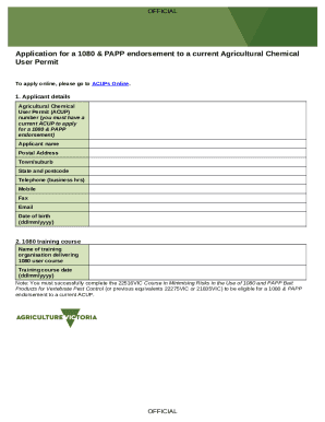 How to complete 1080 Application Doc Template | pdfFiller