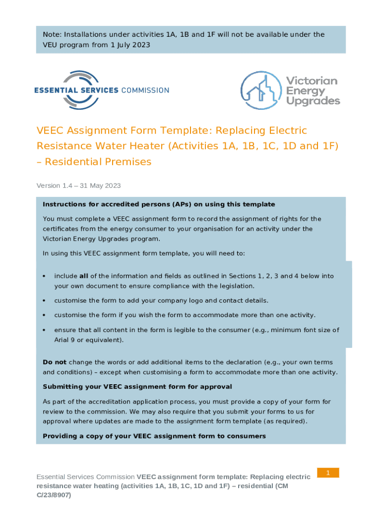 VEEC assignment template Doc Template | pdfFiller