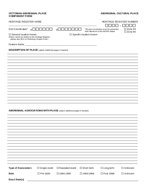 Aboriginal Heritage Ination Management System Doc Template | pdfFiller