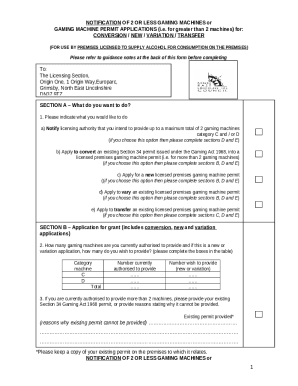 Permit and notification application Doc Template | pdfFiller