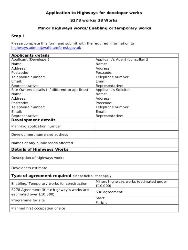 SECTION 278 APPLICATION Doc Template | pdfFiller