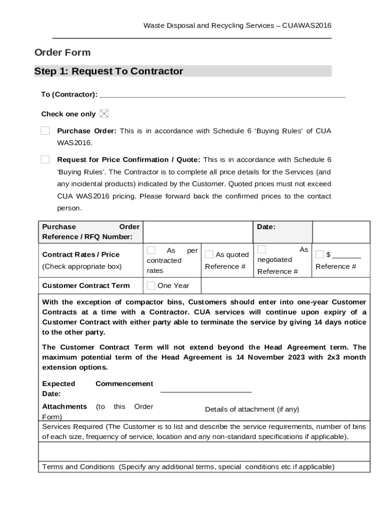 Request (ICT, CUA, Group Buy and Panel Arrangements) Doc Template ...