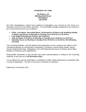 Surrender of premises licence issued under the licensing ... Doc ...