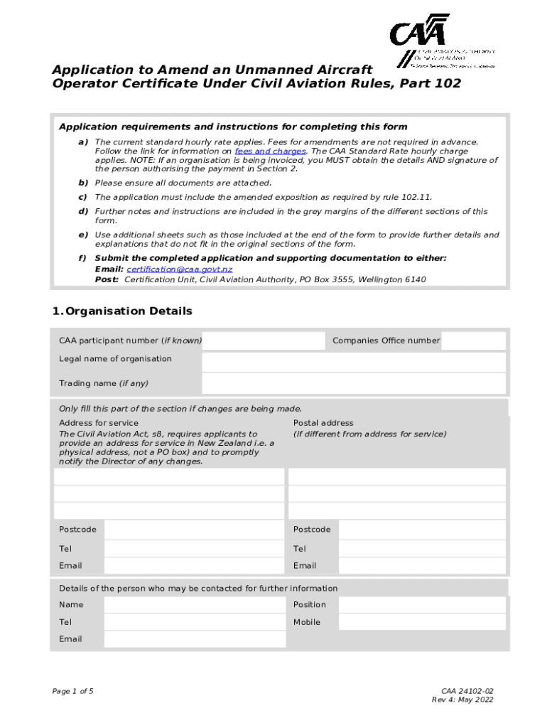 24102 02 Amendment Doc Template | pdfFiller