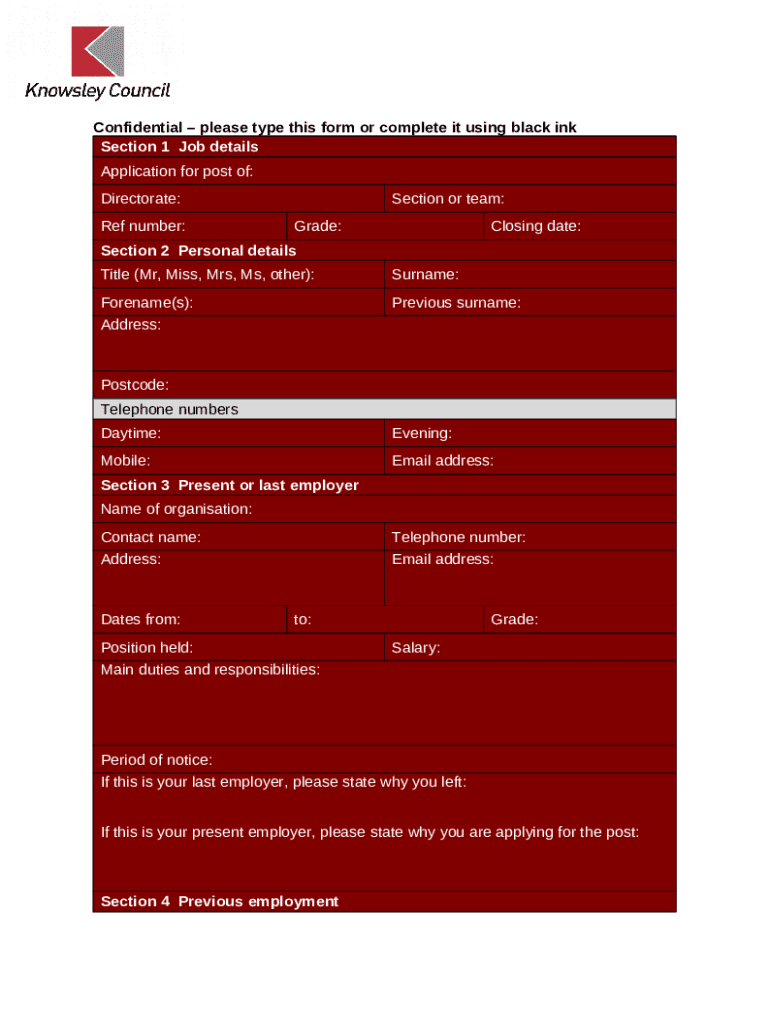GUIDANCE FOR COMPLETING THE EMPLOYMENT ... Doc Template | pdfFiller