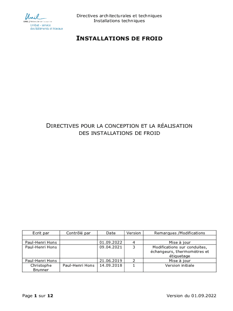 Remplissable En Ligne INSTALLATIONS DE FROID Fax Email Imprimer - pdfFiller