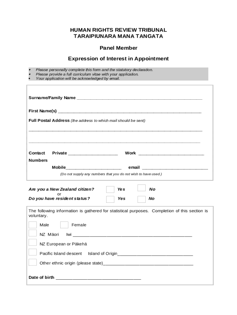 Filing a claim in the Human Rights Review Tribunal Doc Template | pdfFiller