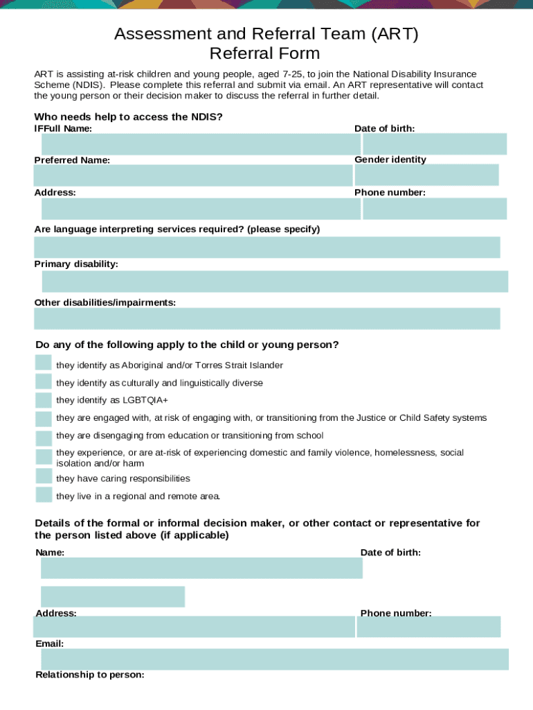 ART Referral Doc Template | pdfFiller
