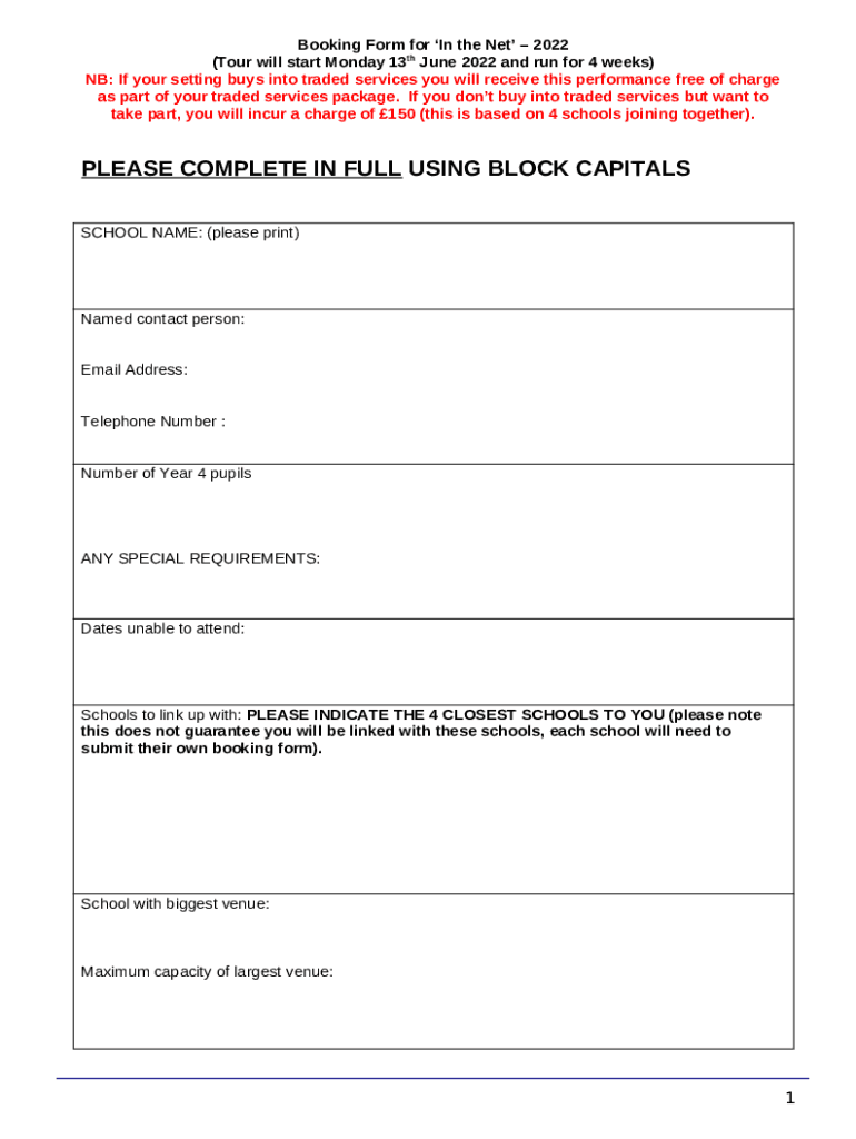 Booking for Safer Recruitment Training Doc Template | pdfFiller