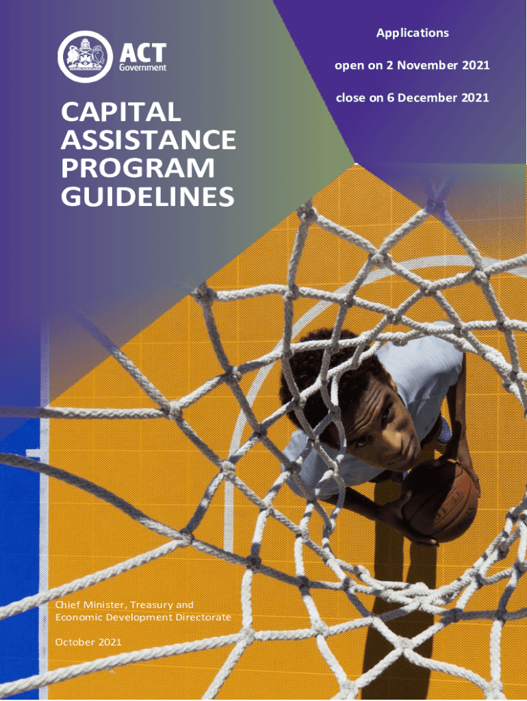 Fillable Online CAPITAL ASSISTANCE PROGRAM GUIDELINES Fax Email Print ...