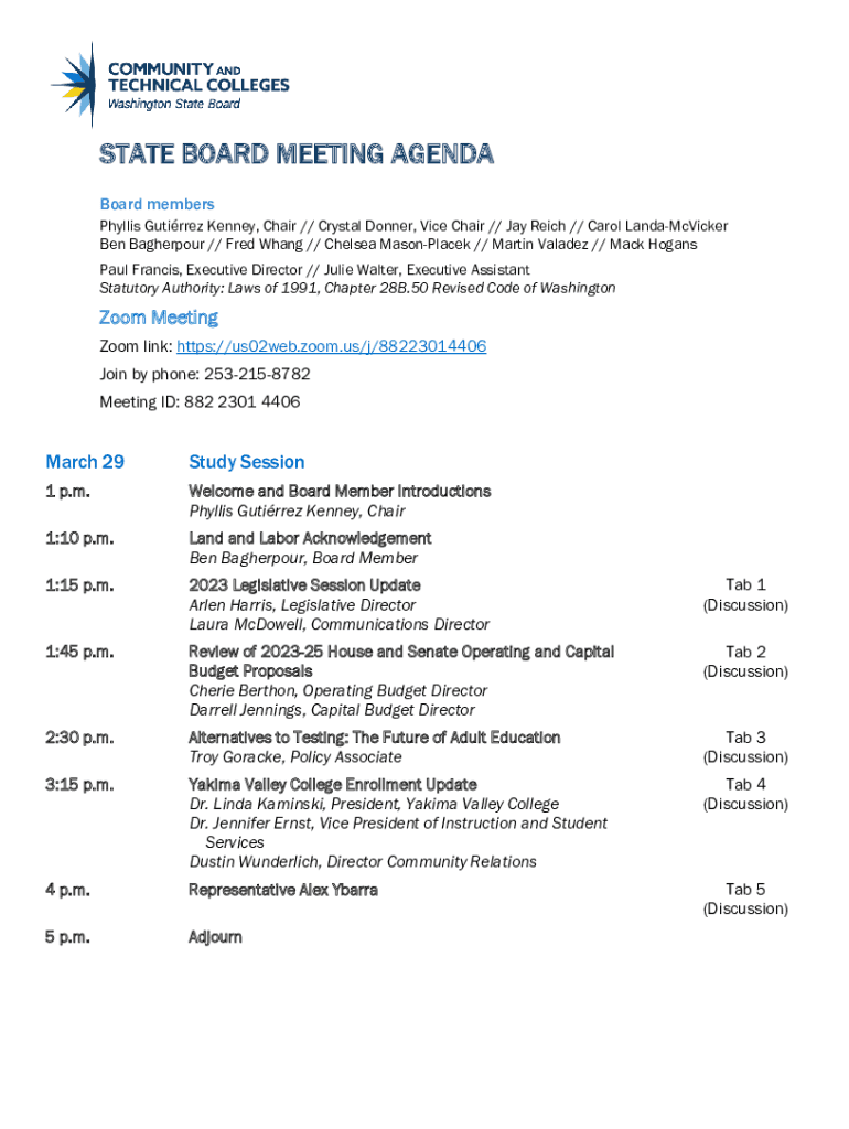 Fillable Online Phyllis Gutirrez Kenney, Chair // Crystal Donner, Vice ...