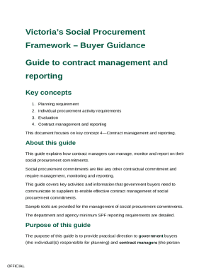 Social procurement commitment response Doc Template | pdfFiller