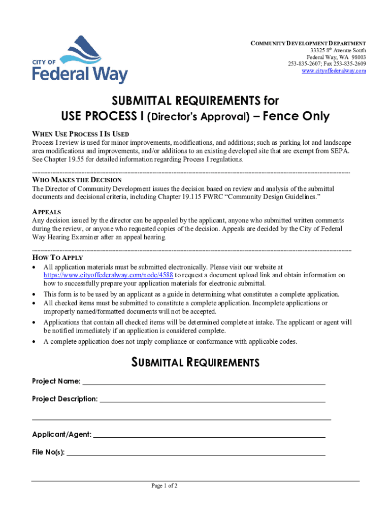 Fillable Online SUBMITTAL REQUIREMENTS FOR USE PROCESS III OR ... Fax ...