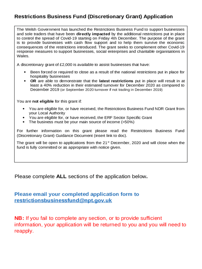 SICE Grant Application Template Doc Template | pdfFiller