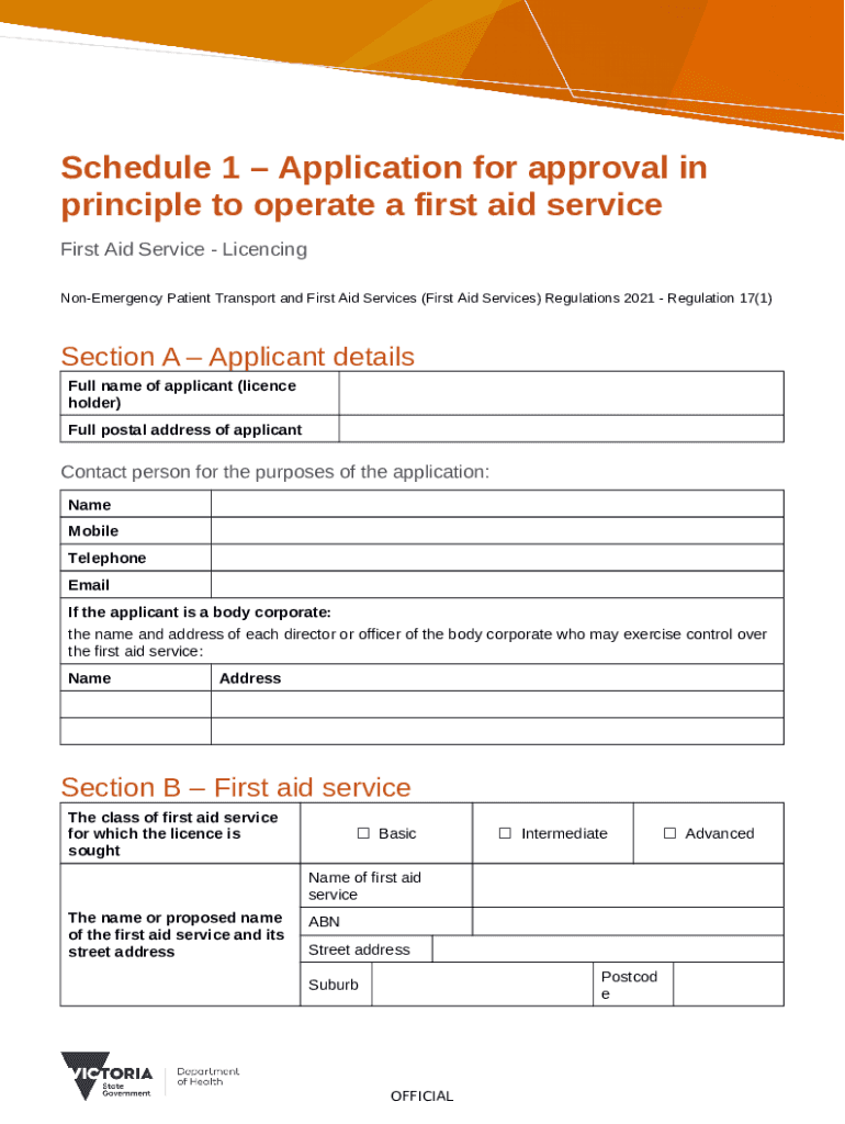 Non-Emergency Patient Transport and First Aid Services ... Doc Template ...