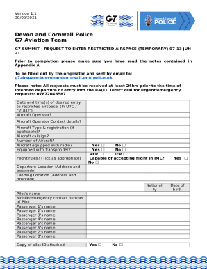 g7-summit-airspace-application-for-flight-permissions. ... Doc Template ...