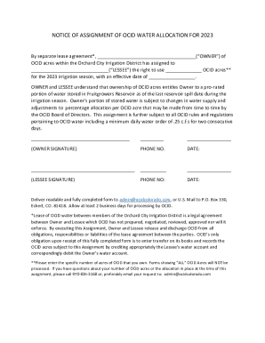 Fillable Online OCID Lease Agreement Fax Email Print - pdfFiller