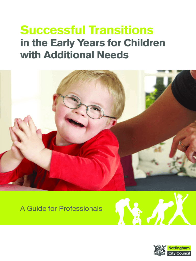 Fillable Online Transitions in early yearsIdeas for supporting children ...
