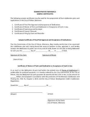 Fillable Online Administrative Materials: Sample Certificates Fax Email ...