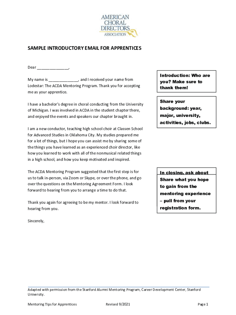 Fillable Online What to Include The Introductory Email: Sample Fax ...