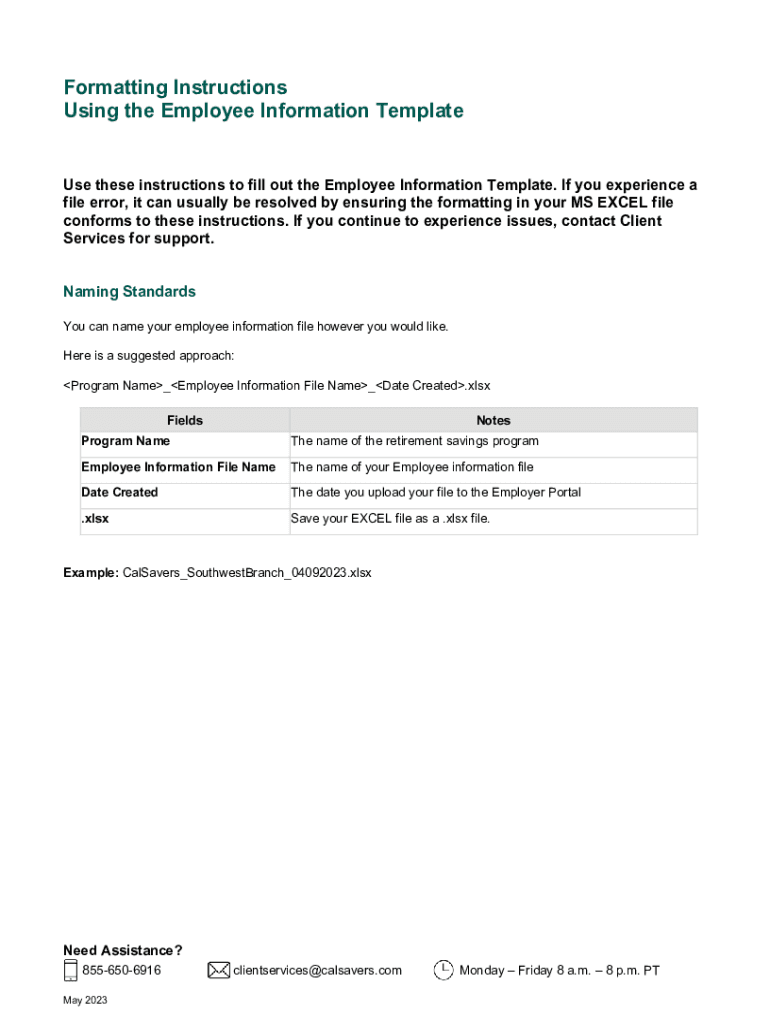 Fillable Online Basic Template Printable Employee Information Form Fax ...