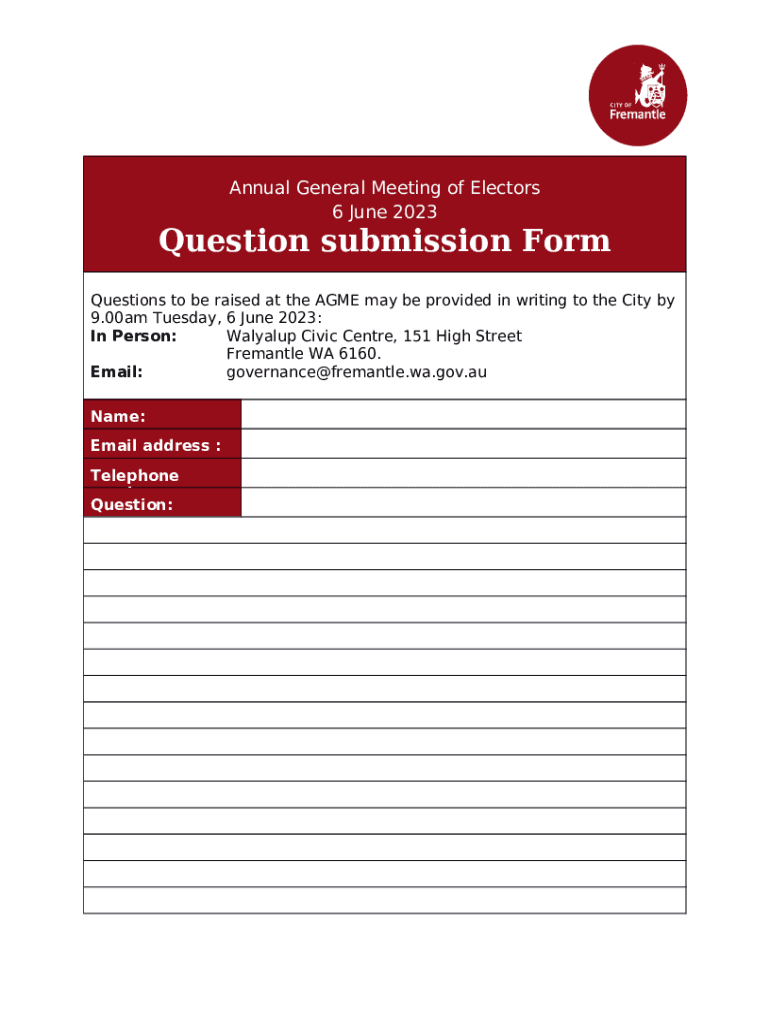 Questions Doc Template | pdfFiller