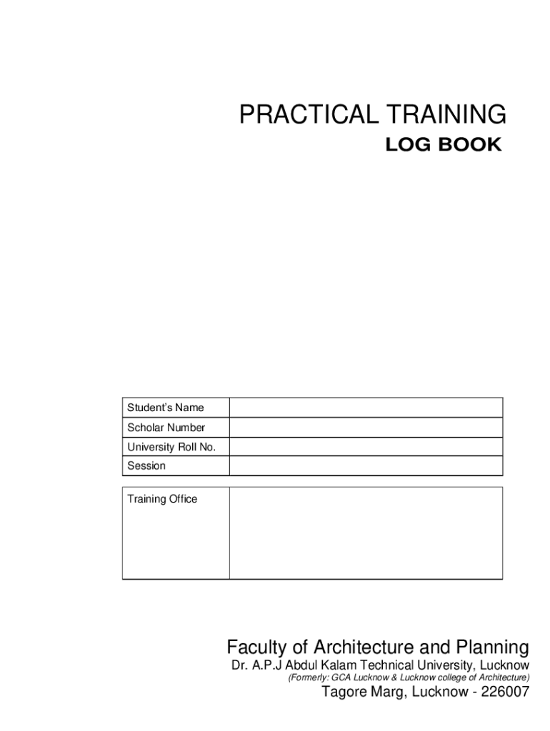 Fillable Online File 3- PRACTICALTRAINING - Blank Forms.doc Fax Email ...