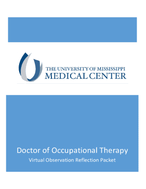 Fillable Online Occupational Therapy Observation Hours Verification ...