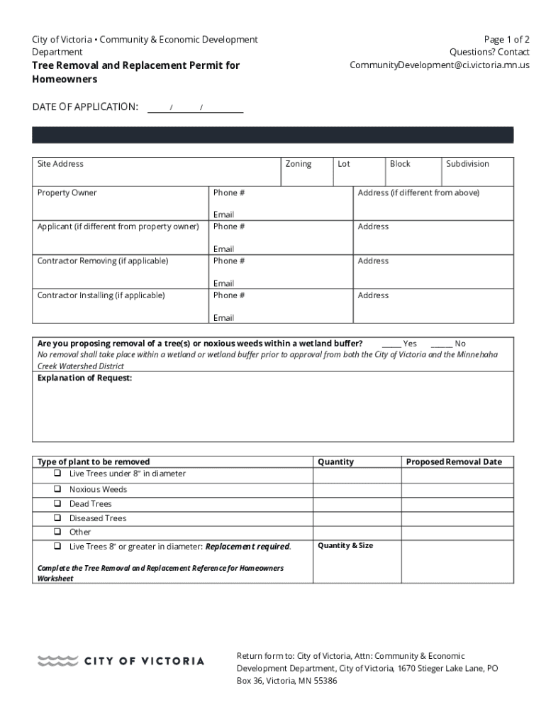 Fillable Online Community Planning Division - City of Victoria Fax ...