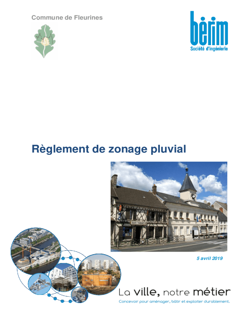 Remplissable En Ligne Le zonage pluvial : favoriser l'infiltration de l ...